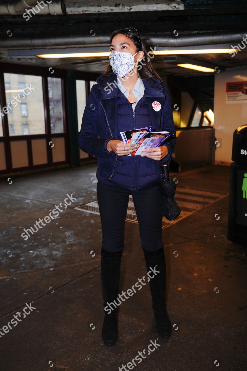Us Congresswoman Alexandra Ocasiocortez Wearing Face Editorial Stock ...