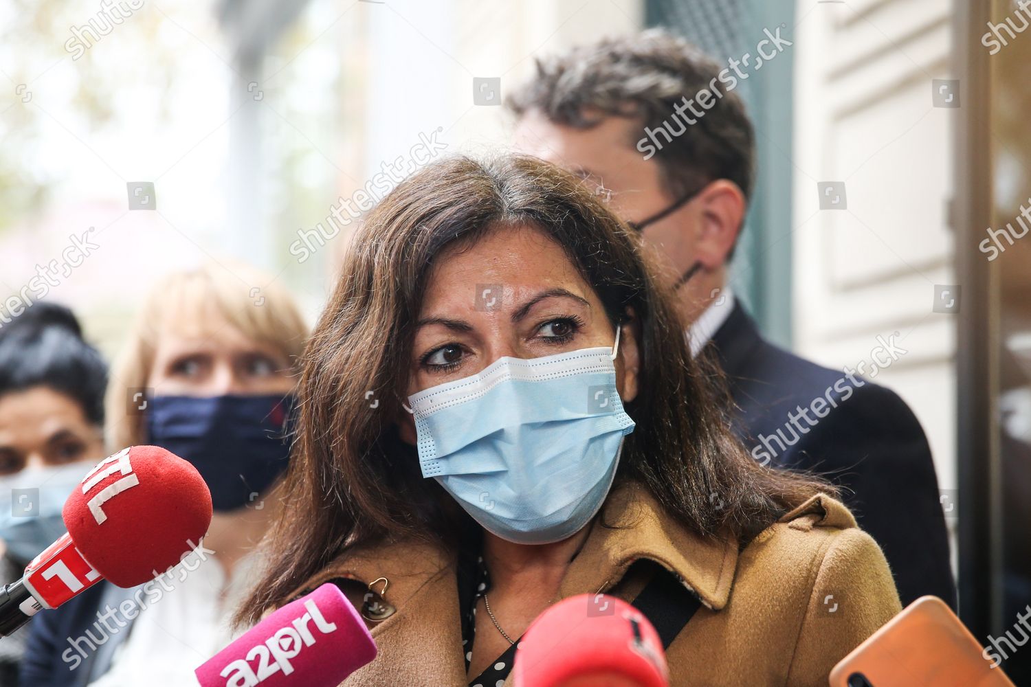 Mayor Paris Anne Hidalgo Wearing Face Editorial Stock Photo - Stock ...