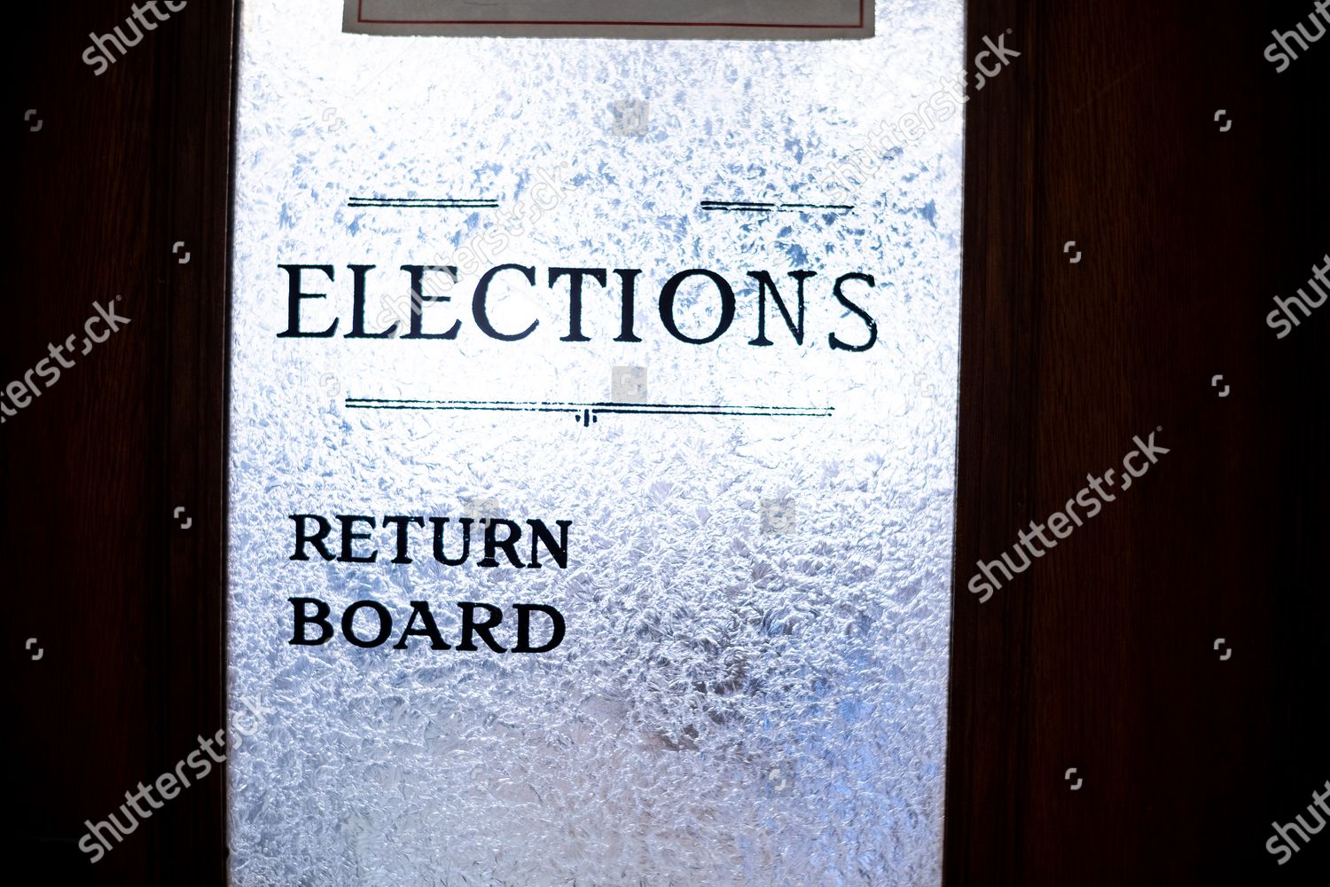Door Labeled Elections Return Board Seen Editorial Stock Photo - Stock ...