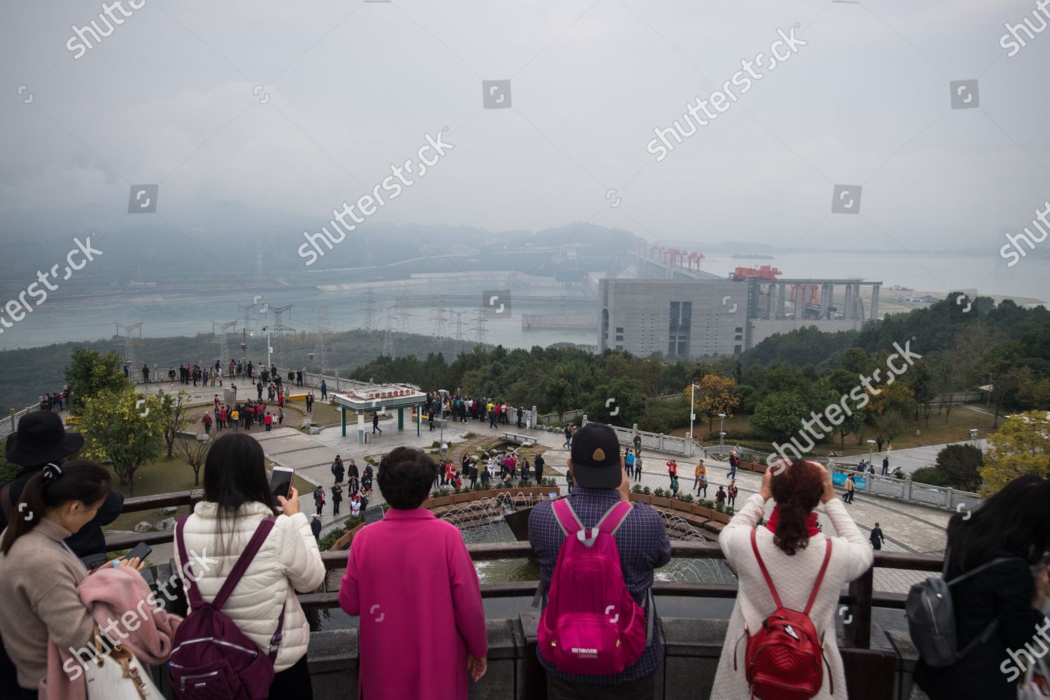 People Visit Tanziling Scenic Spot Near Editorial Stock Photo - Stock ...