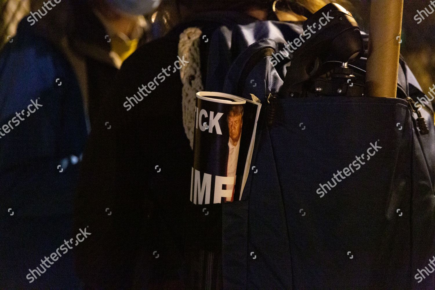 Poster Image Donald Trump Backpack Editorial Stock Photo - Stock Image ...