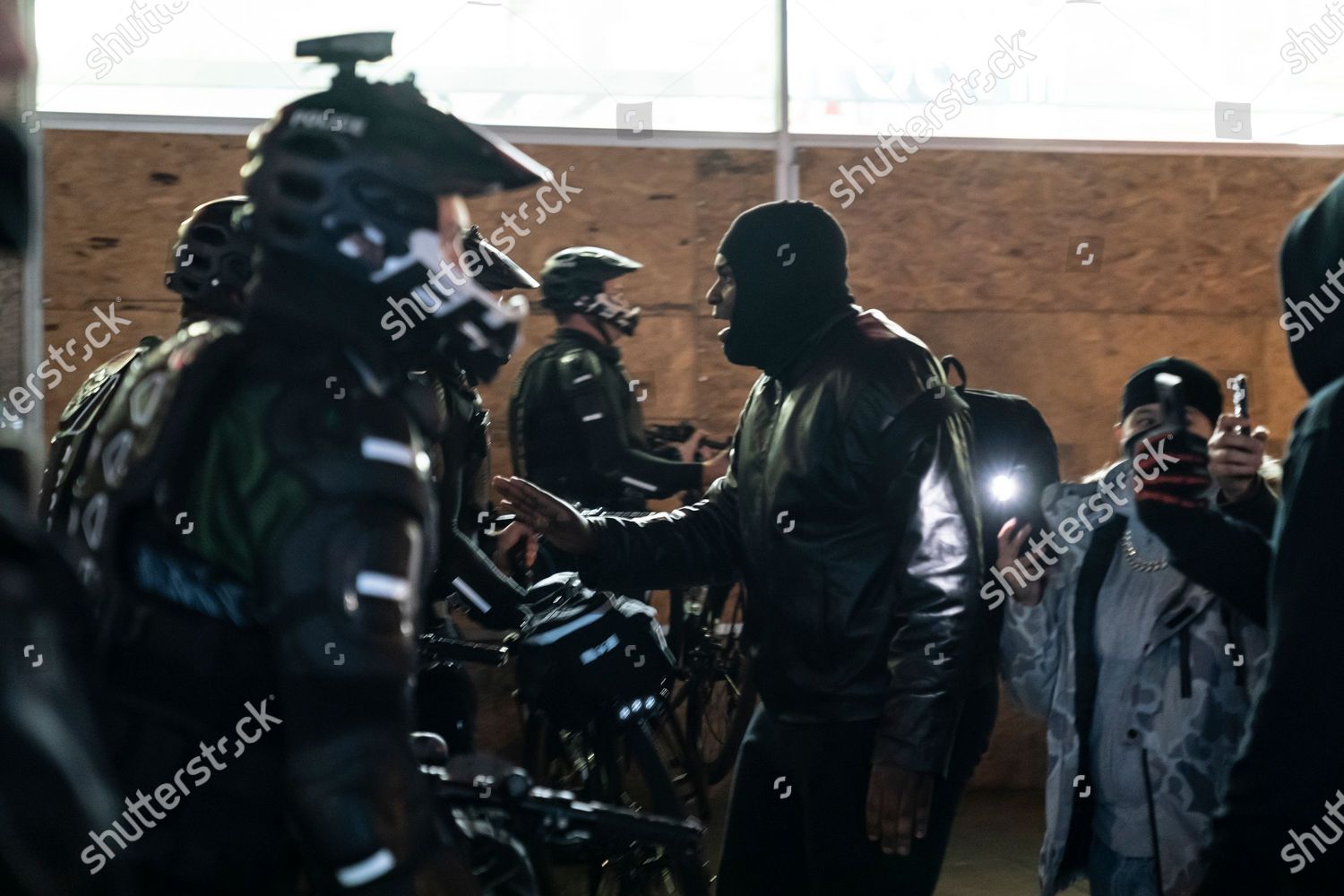 Man Confronting Police Officers During March Editorial Stock Photo ...
