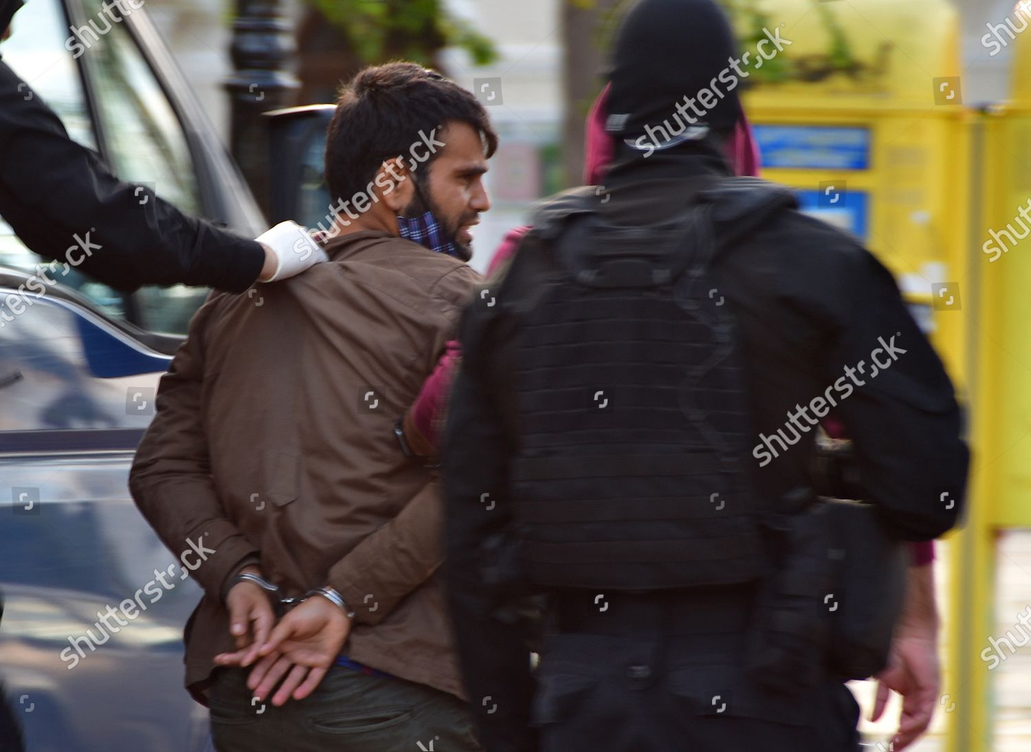 Greek Police Special Forces Officers Escort Editorial Stock Photo ...