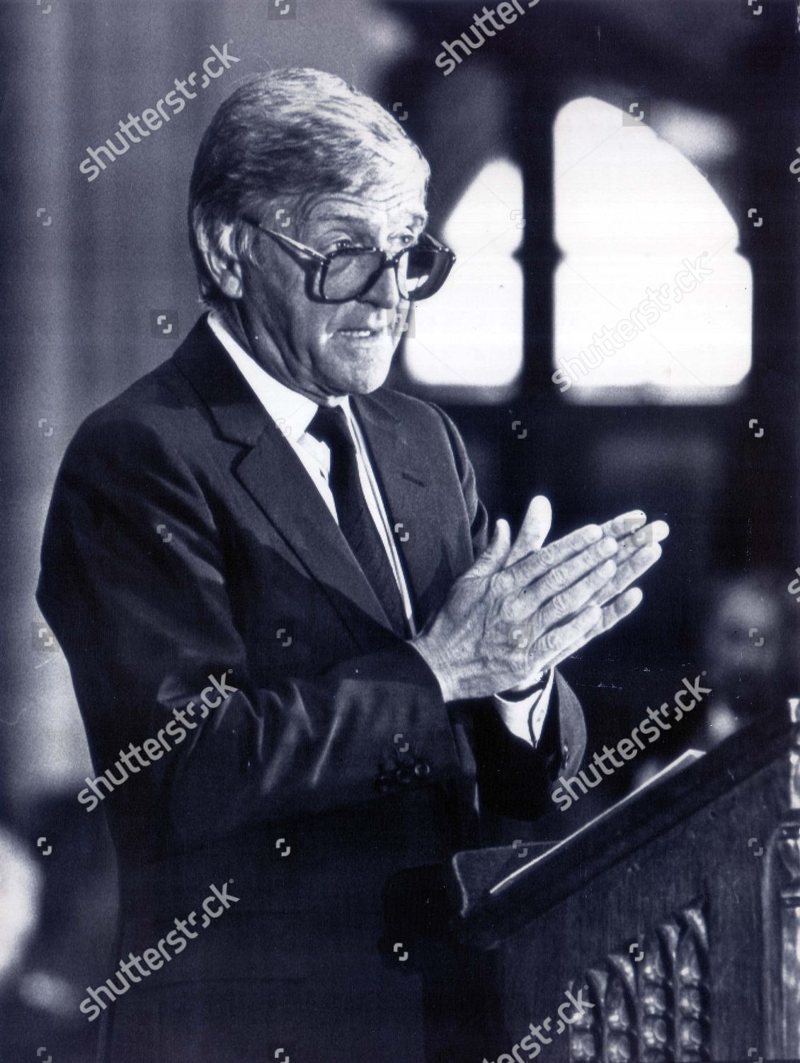 Michael Parkinson Speaks Russell Harty Memorial Editorial Stock Photo ...