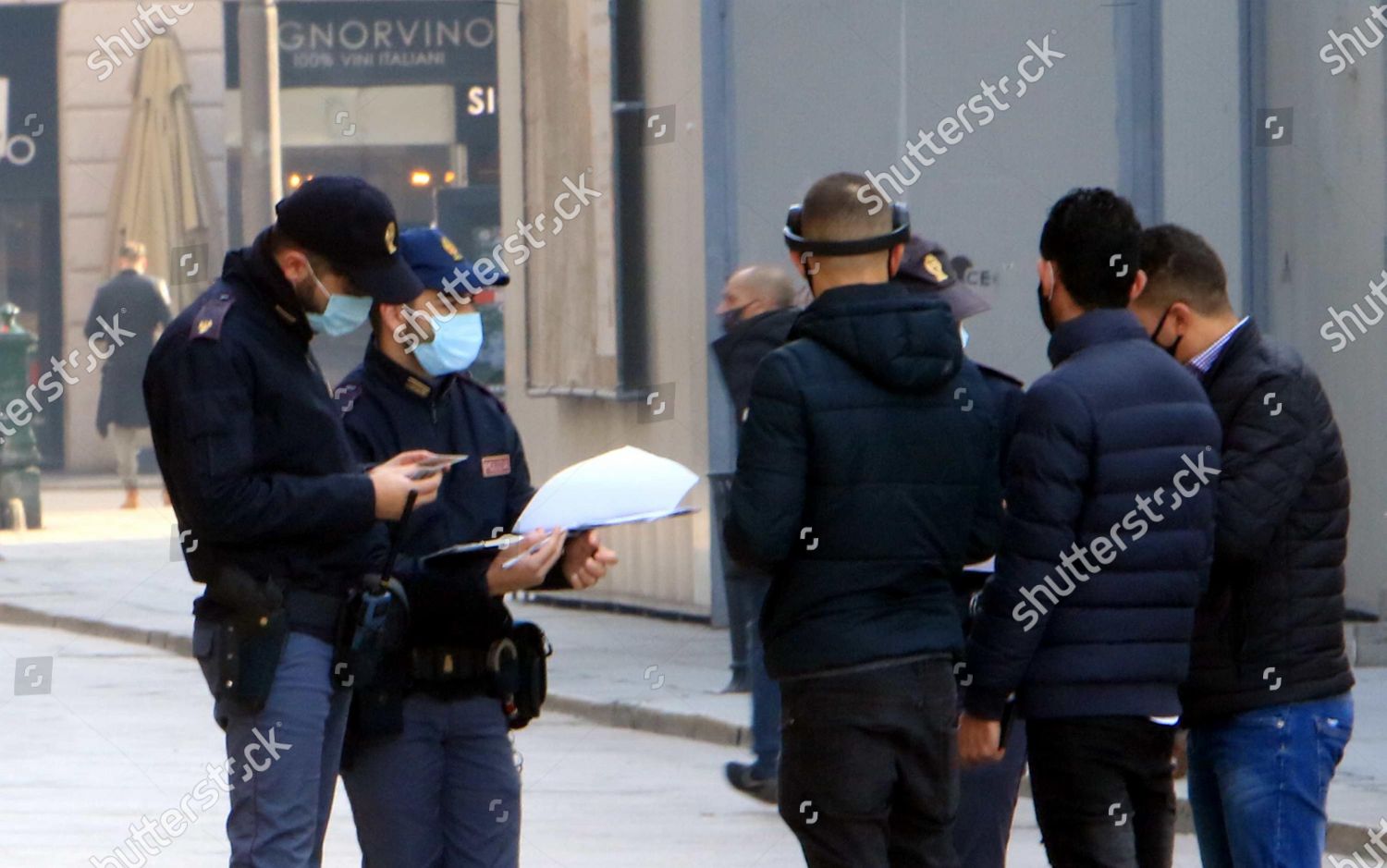 Italian Police Carabinieri Patrol Check Documents Editorial Stock Photo ...