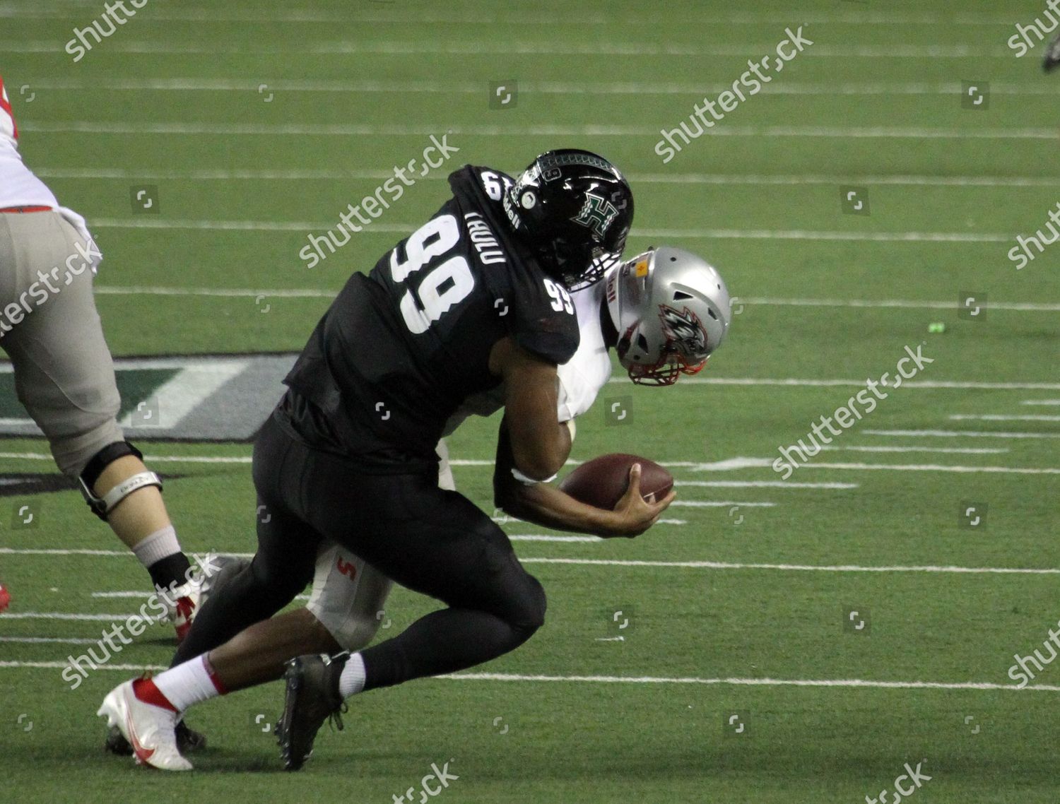 Hawaii Rainbow Warriors Defensive Lineman Jonah Editorial Stock Photo ...