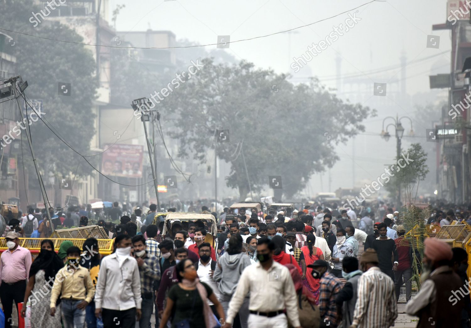 View Crowded Chandhi Chowk Market People Editorial Stock Photo - Stock ...