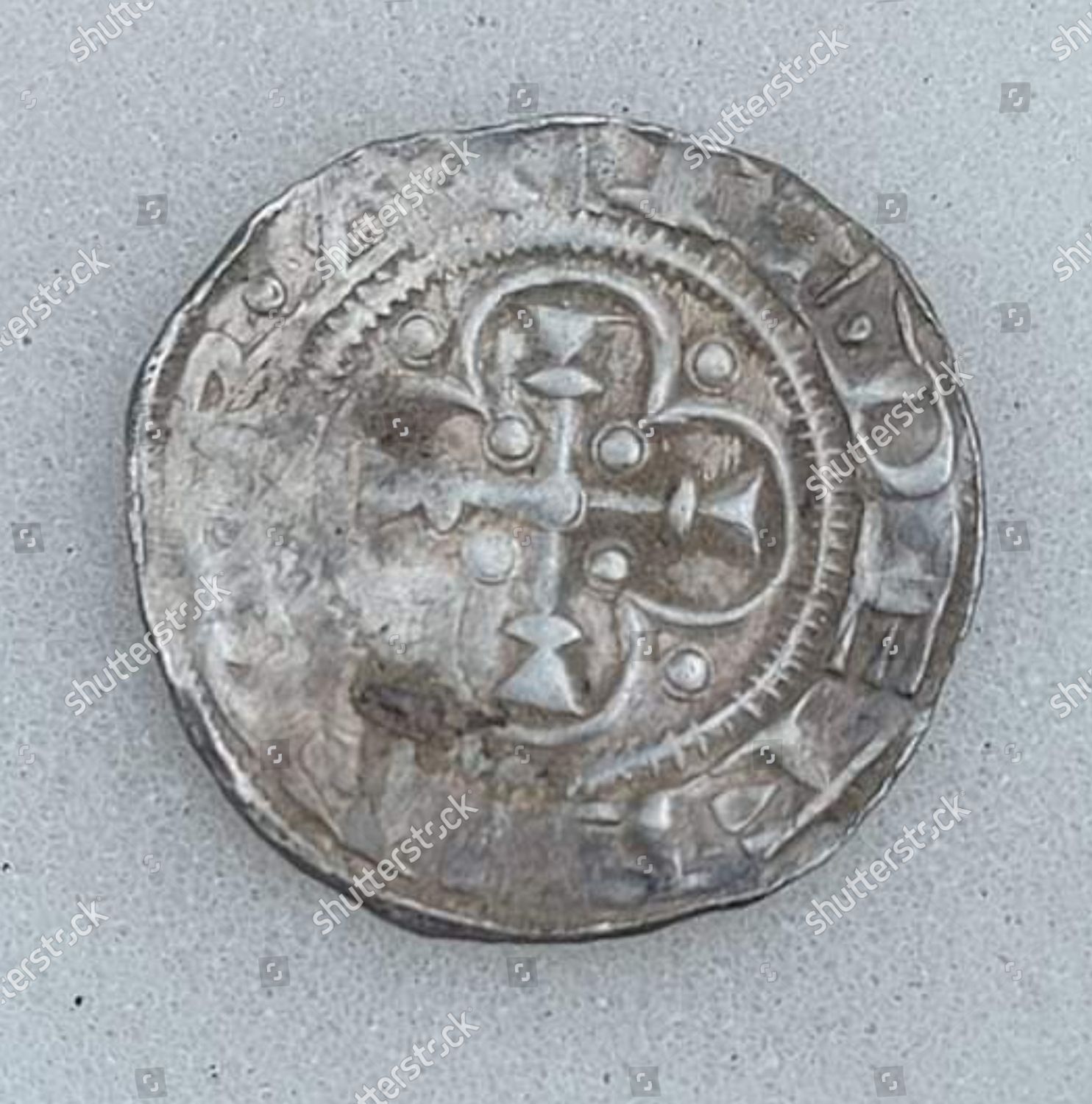 Silver Penny Baron Eustace Fitzjohn an Editorial Stock Photo - Stock ...