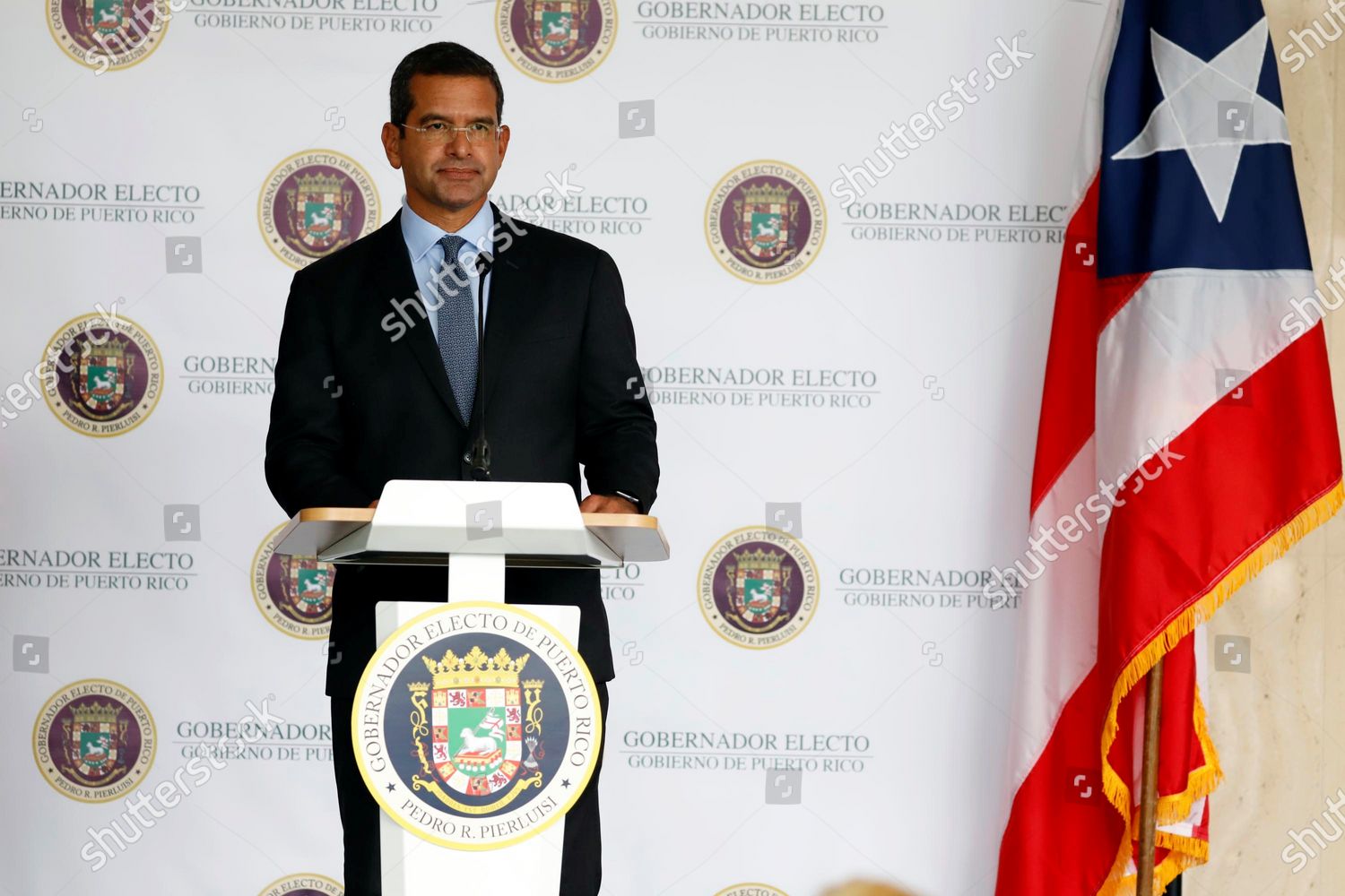 Governorelect Puerto Rico Candidate New Progressive Editorial Stock ...