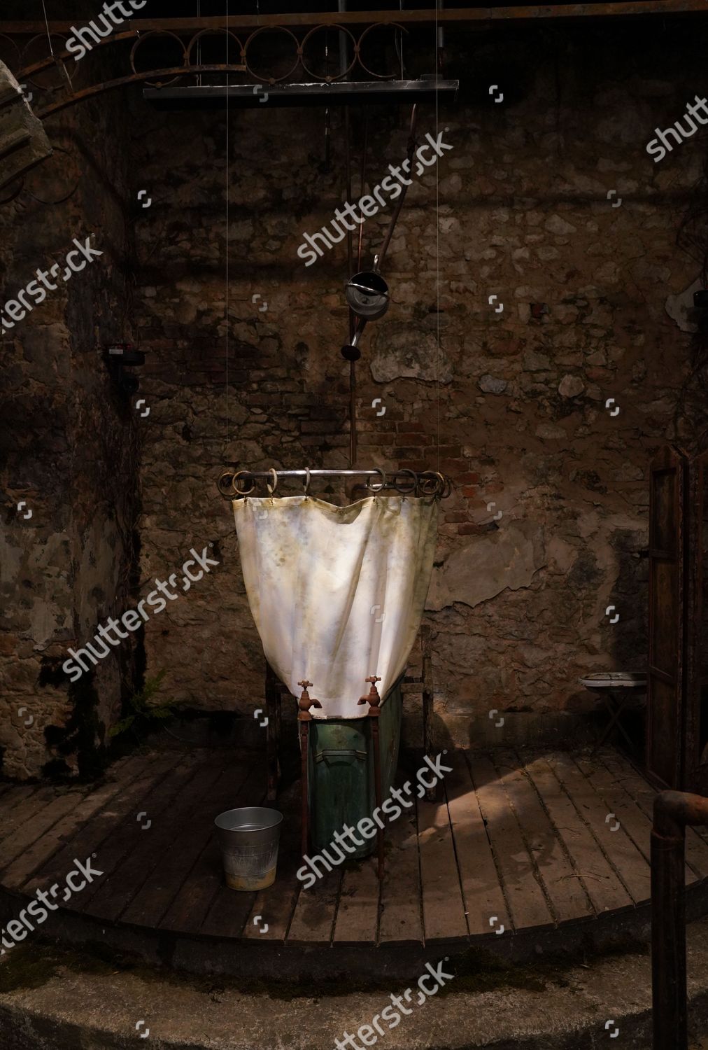 Inside Castle Camp Shower Editorial Stock Photo - Stock Image ...