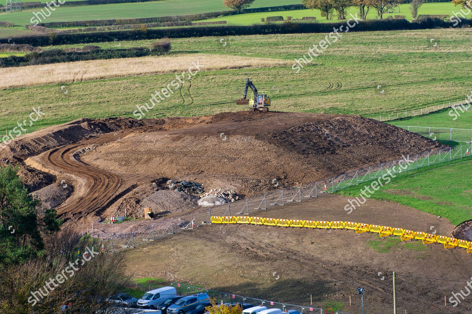 Ventilation Shaft Construction Work Hs2 Carrying Editorial Stock Photo ...