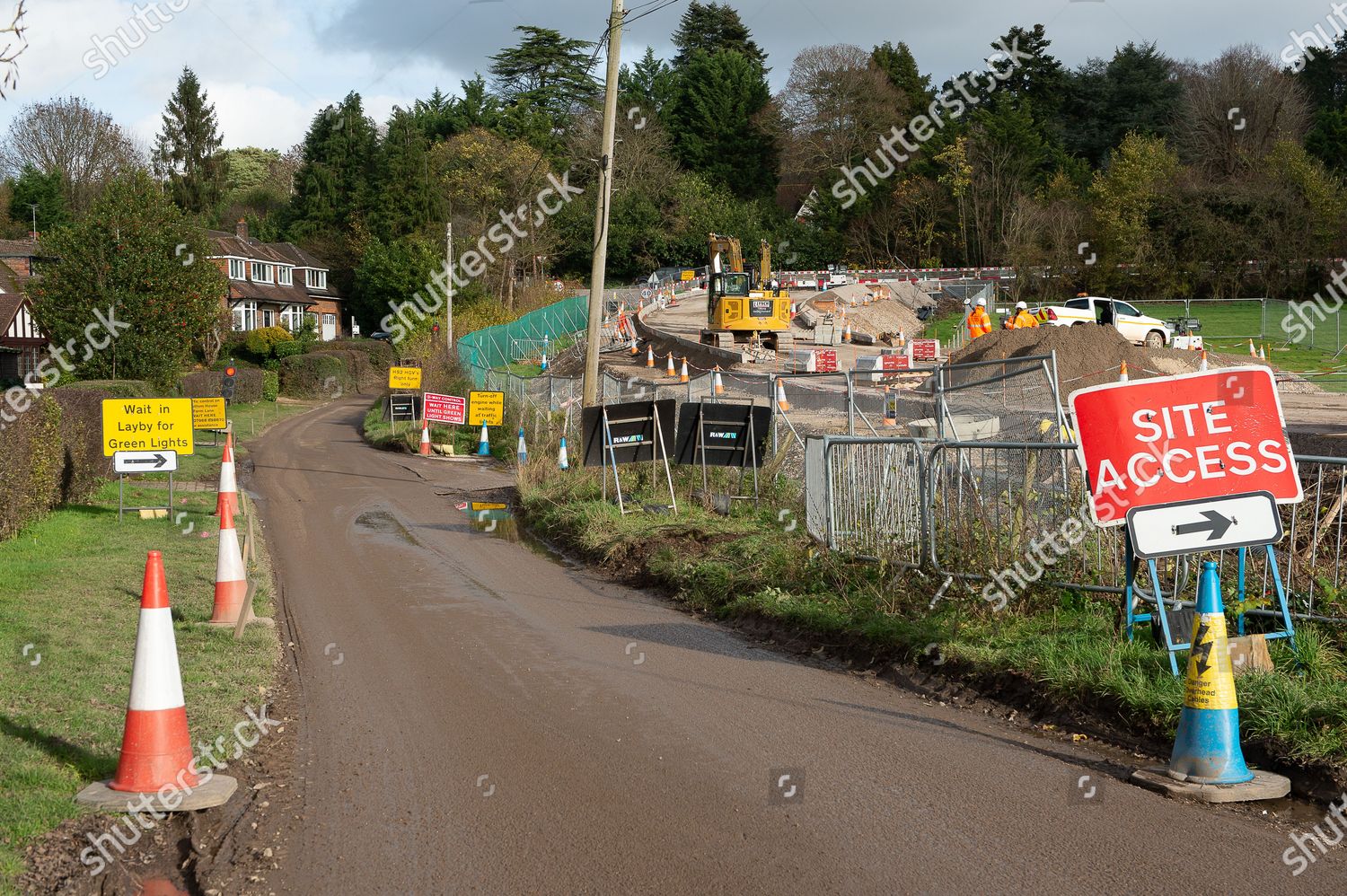 Building New Hs2 Access Road Parallel Editorial Stock Photo - Stock ...