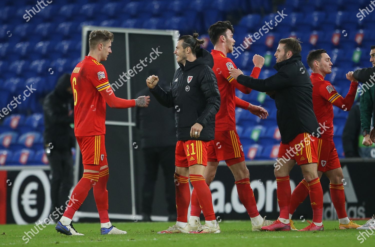 Gareth Bale Wales Joe Rodon Wales Editorial Stock Photo - Stock Image ...