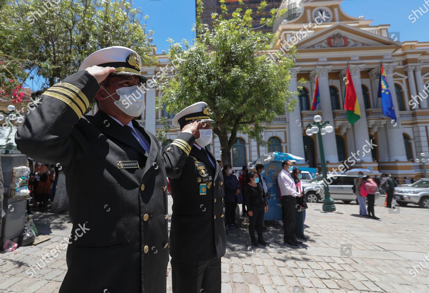 Military Bolivian Navy Participate Ceremony Commemorate Editorial Stock ...