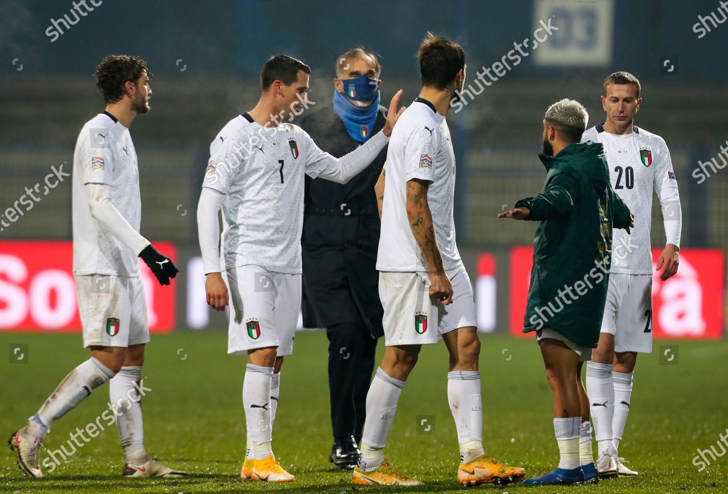 Italy Players React After Winning Uefa Editorial Stock Photo - Stock ...