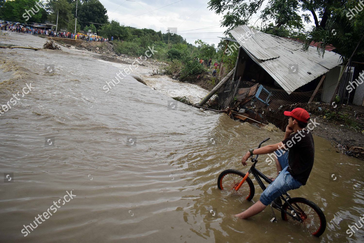 Strong Floods Destroyed Streets Leave Overflows Editorial Stock Photo ...
