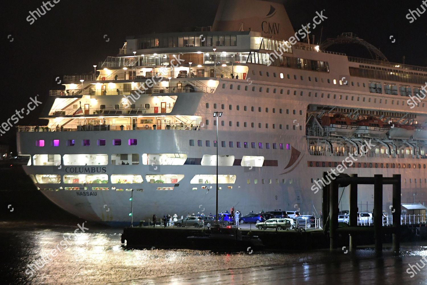 Cmv Ship Columbus Leaves Tilbury Essex Editorial Stock Photo - Stock ...