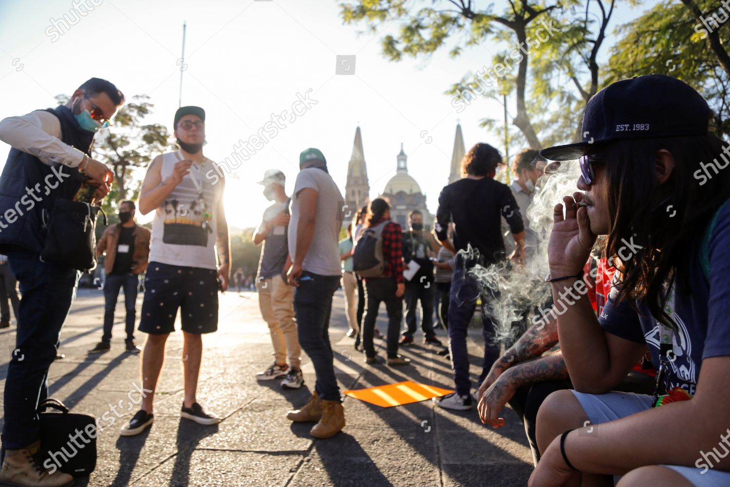 People Smoke Marijuana During Demonstration Favor Editorial Stock Photo ...