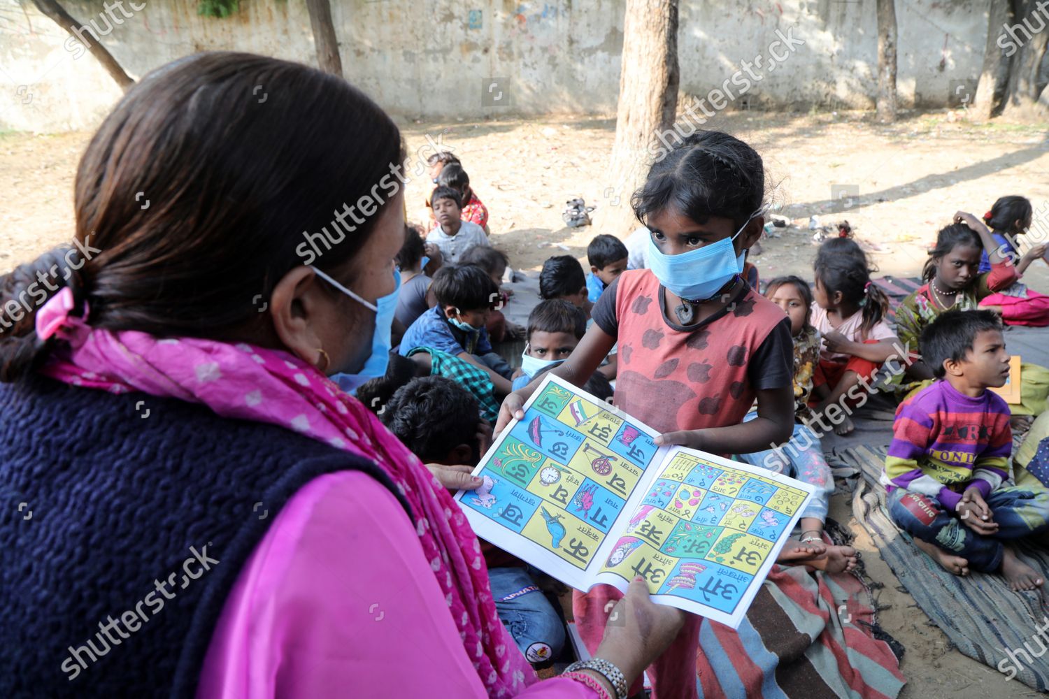 Underprivileged Children Attend Outdoors Class Sangharsh Editorial ...