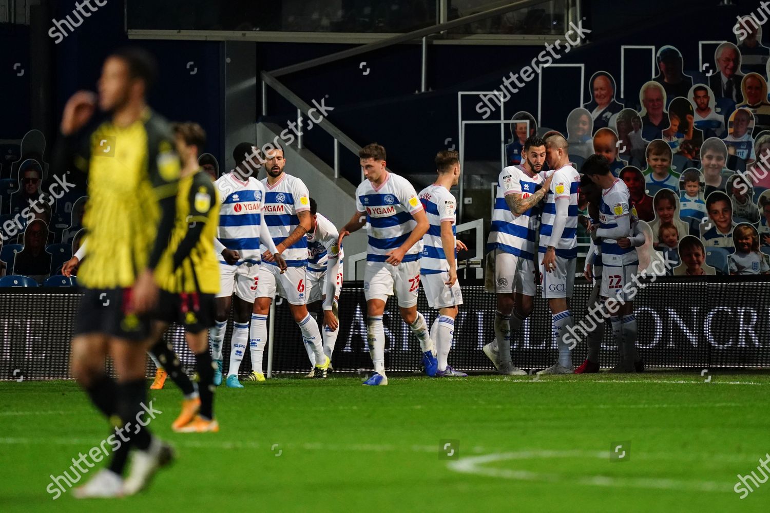 Qpr Players Celebrate Ilias Chair Qpr Editorial Stock Photo - Stock ...