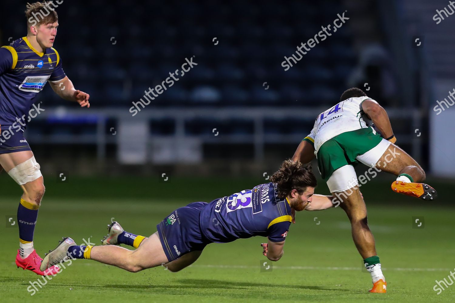 Oli Morris Worcester Warriors Tackles Ben Editorial Stock Photo - Stock ...