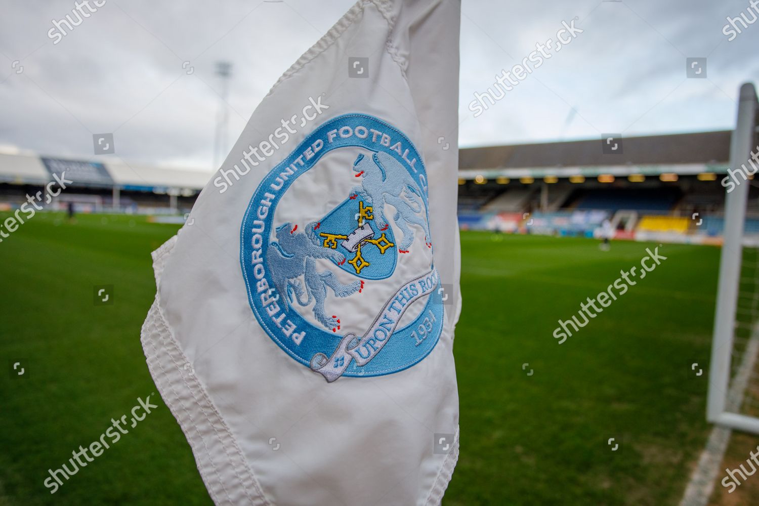 Peterborough Corner Flag Before Efl Sky Editorial Stock Photo - Stock ...