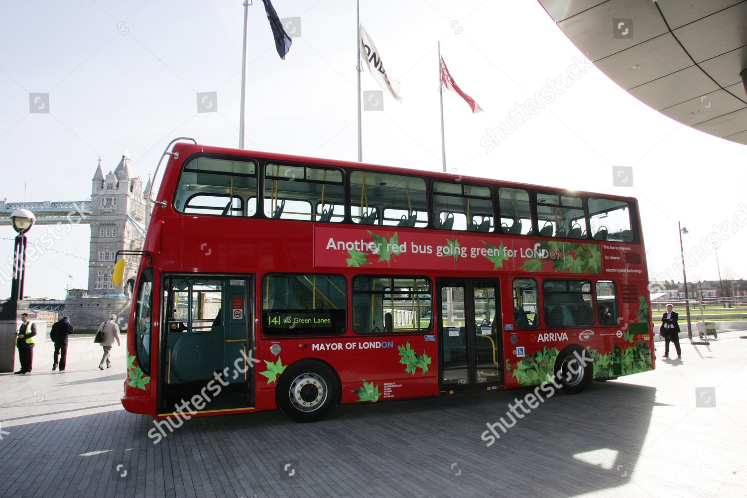 Worlds First Double Decker Hybrid Bus Editorial Stock Photo - Stock ...