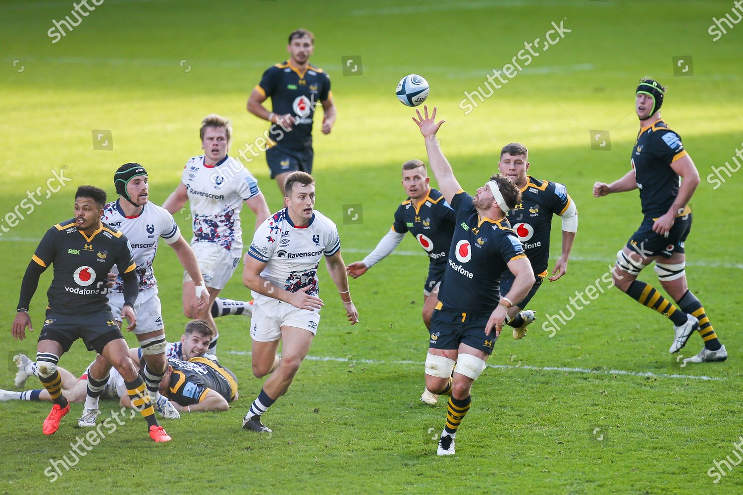 Thomas Young Wasps Catches Ball Editorial Stock Photo - Stock Image ...