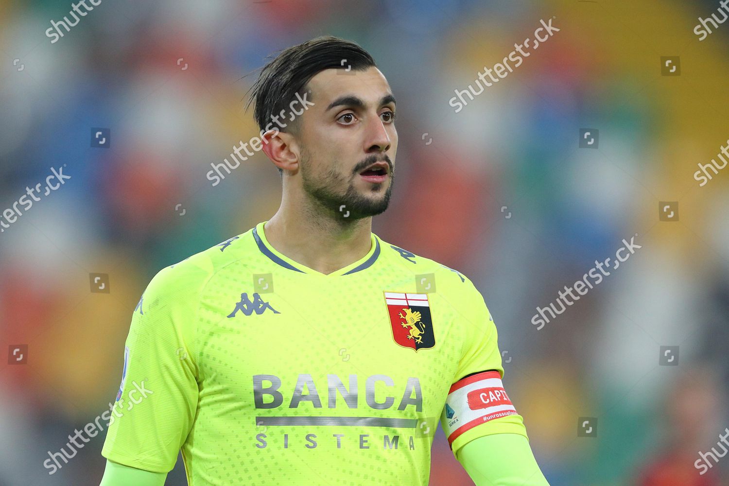 Genoas Goalkeeper Mattia Perin During Italian Editorial Stock Photo ...