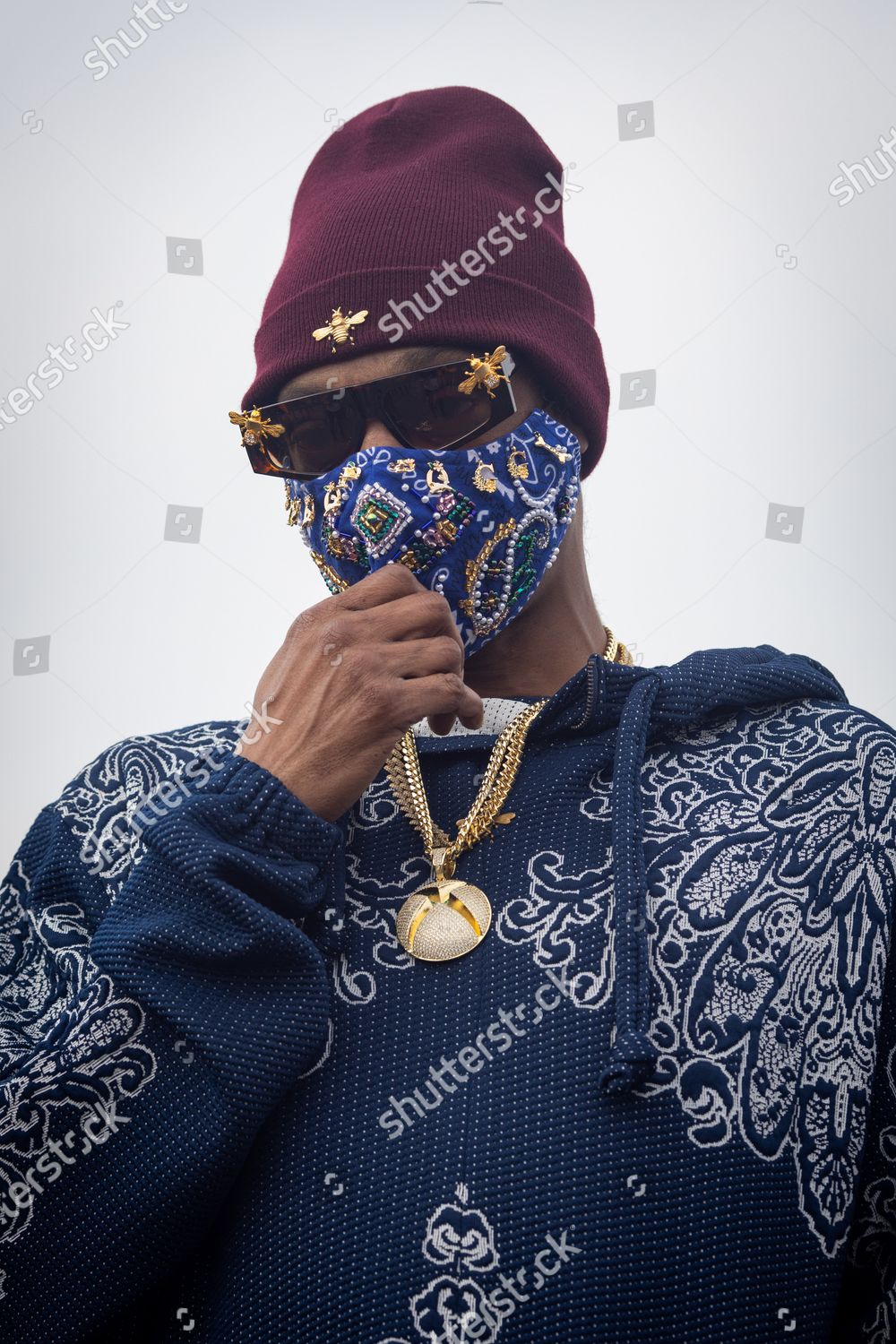 Us Rapper Snoop Dogg Wears Mask Editorial Stock Photo - Stock Image ...