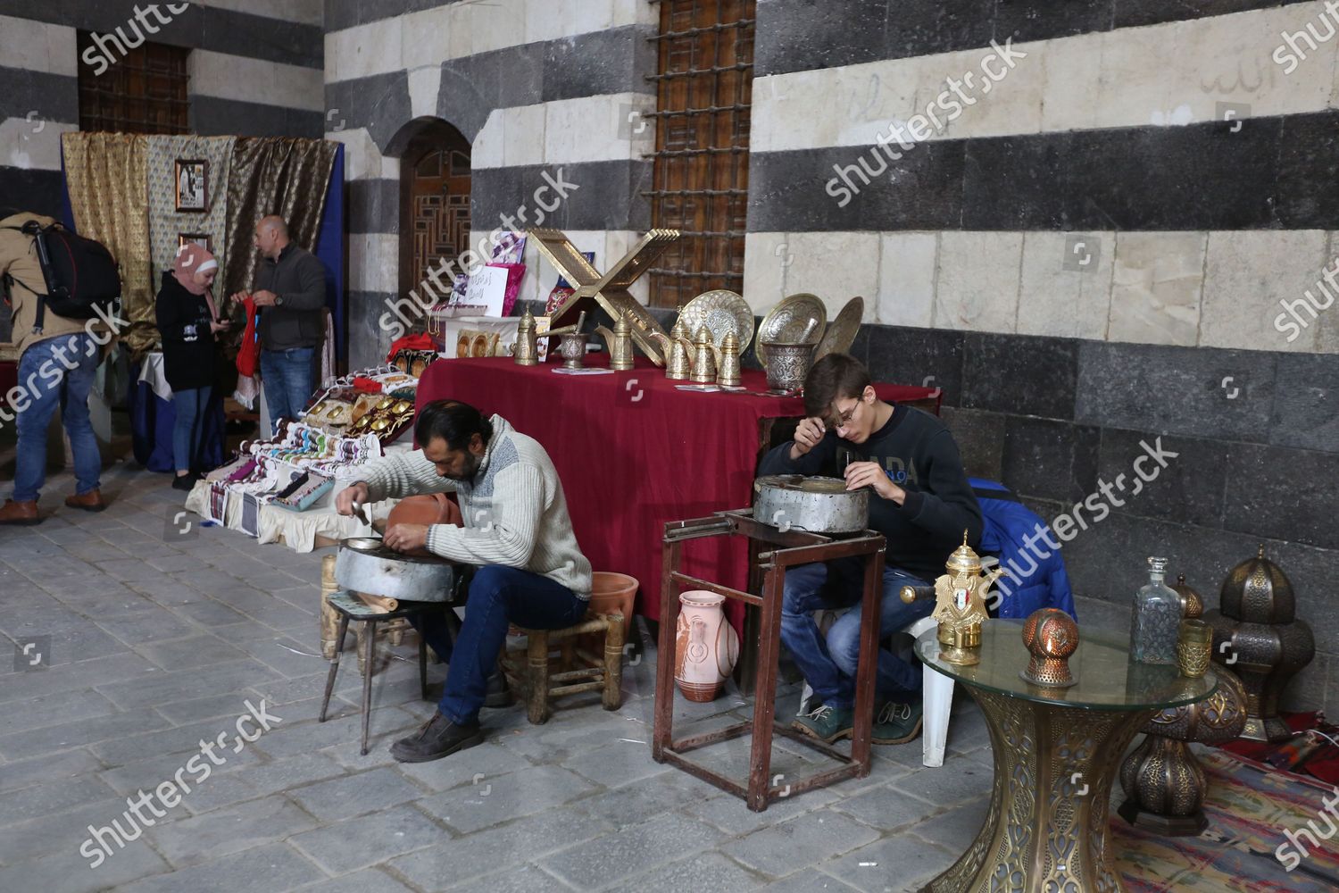 Famous Syrian Handcrafts Displayed During Exhibition Editorial Stock ...