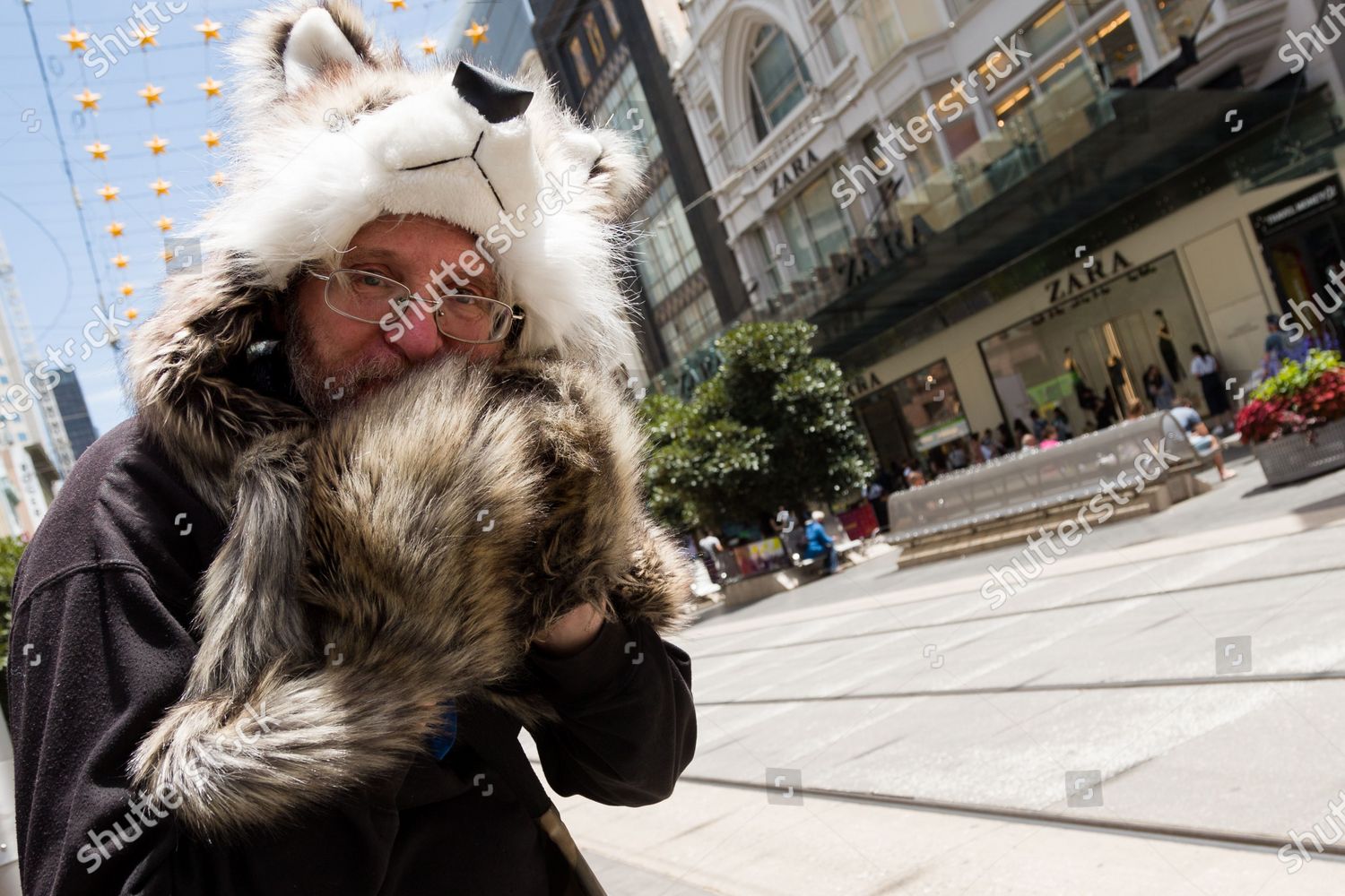 Man Dressed Wolf Called Shadow Poses Editorial Stock Photo - Stock ...