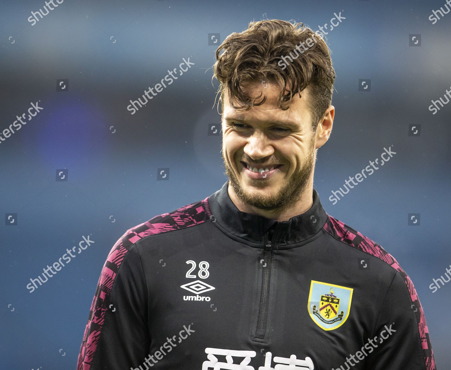 Kevin Long Burnley During Warm Etihad Editorial Stock Photo - Stock ...