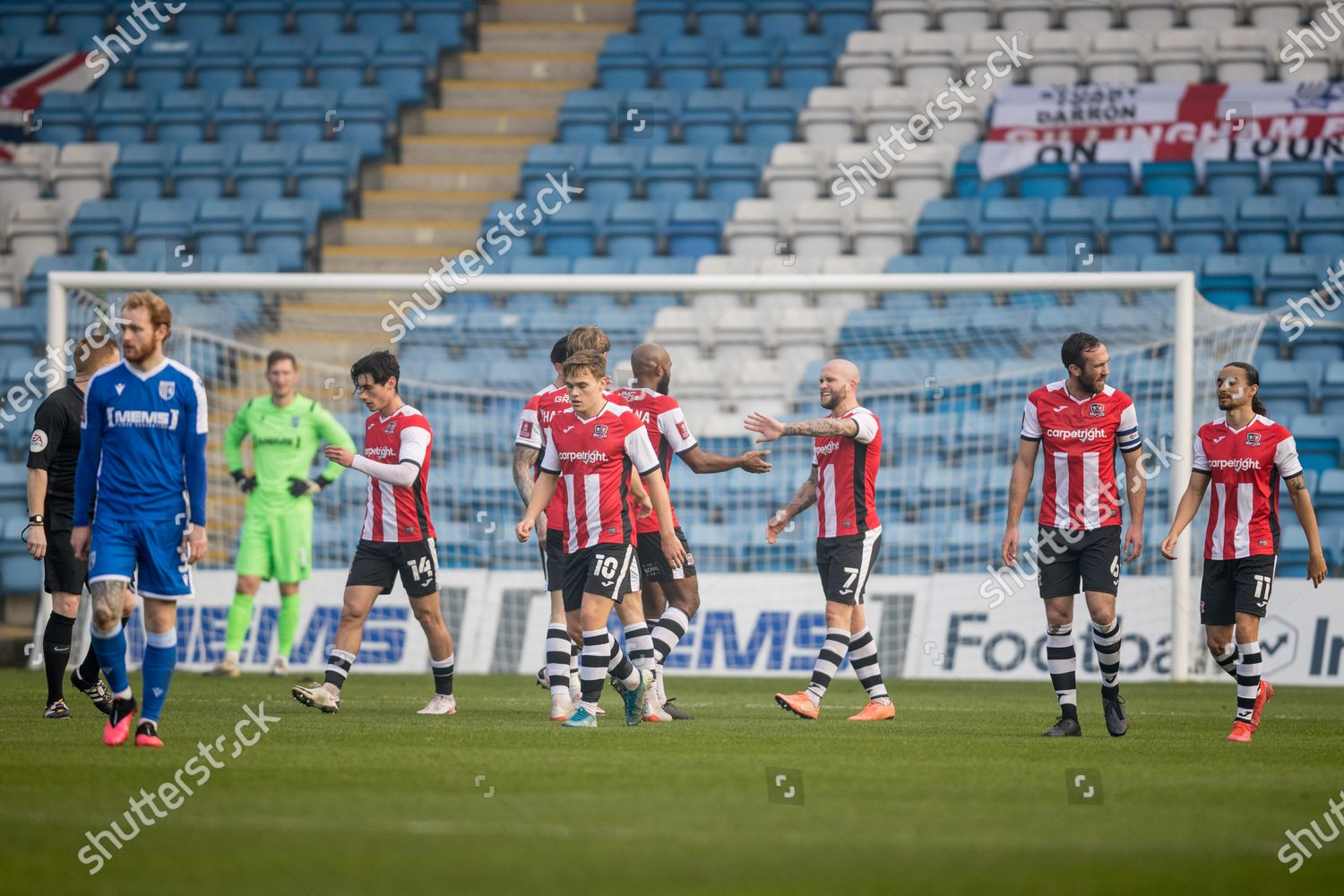 Goal Nicky Law 7 Exeter City Editorial Stock Photo - Stock Image ...
