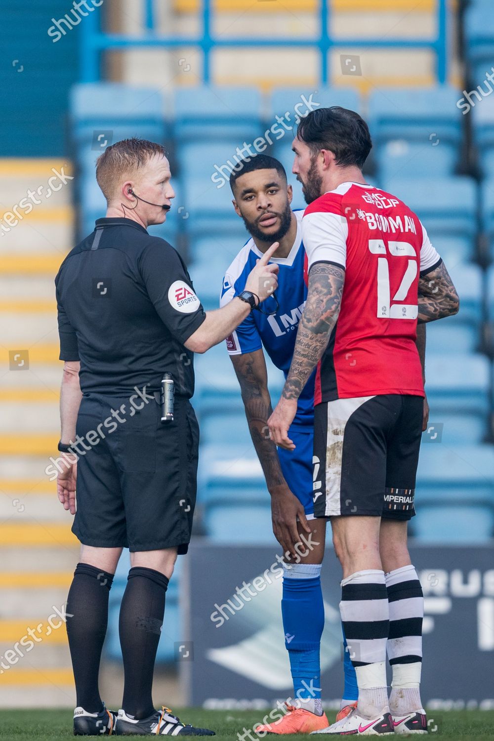 Alan Young Referee Talking Ryan Bowman Editorial Stock Photo - Stock ...