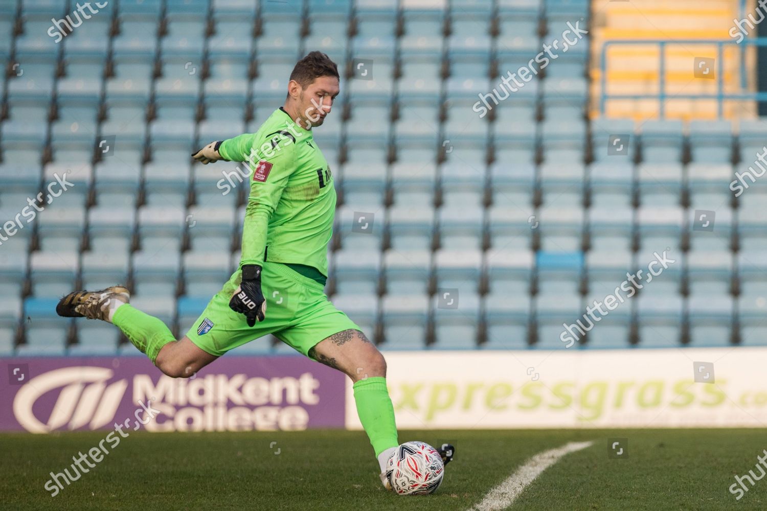 Jack Bonham 1 Gillingham Kicks Ball Editorial Stock Photo - Stock Image ...