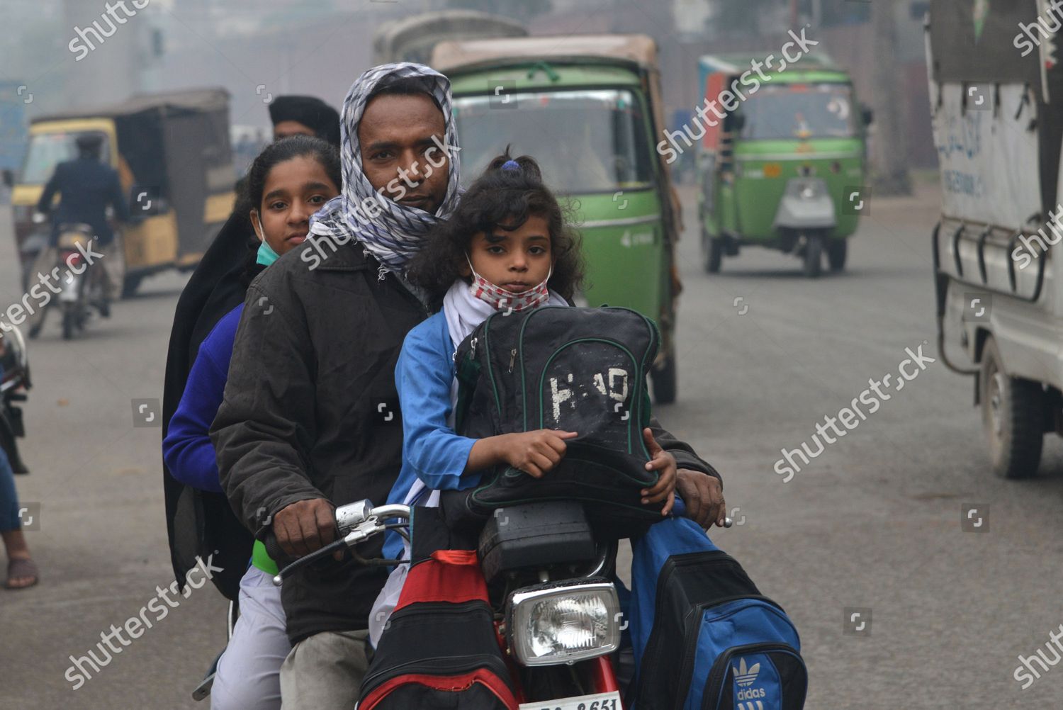 Pakistani Students Wearing Face Masks Protect Editorial Stock Photo ...