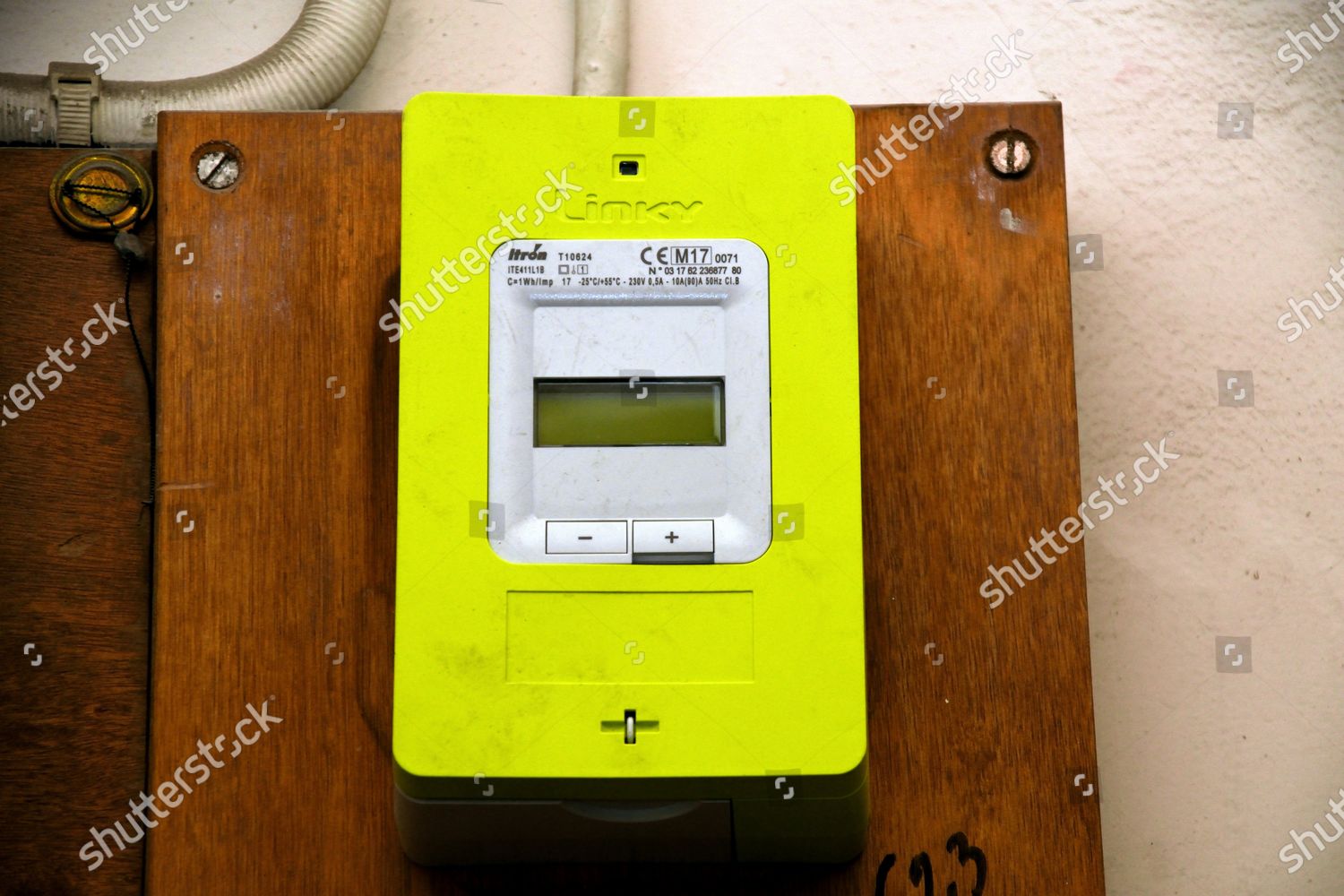 Linky Electric Meter Hall Old Building Editorial Stock Photo - Stock ...