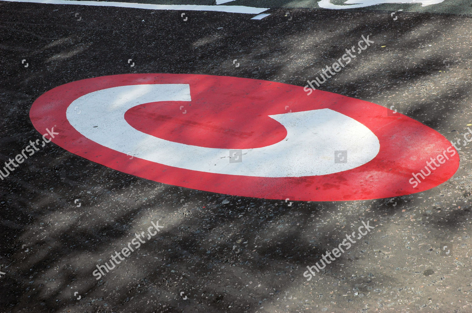 Congestion Charge Zone Symbol Editorial Stock Photo - Stock Image ...