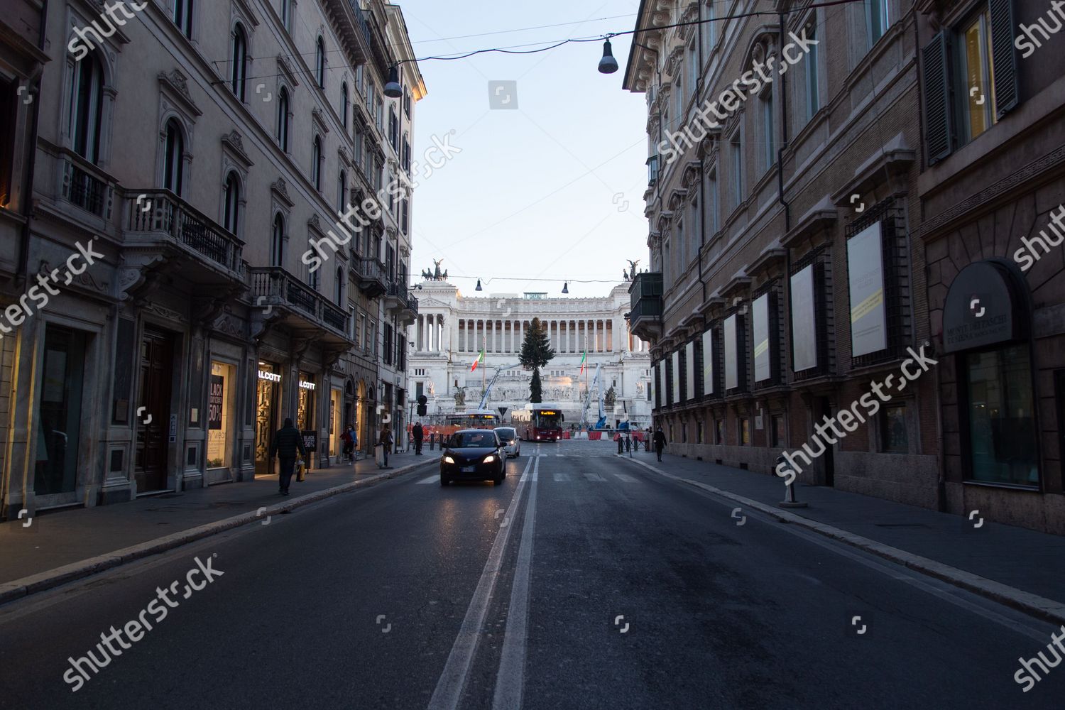View Piazza Venezia Via Del Corso Editorial Stock Photo - Stock Image ...