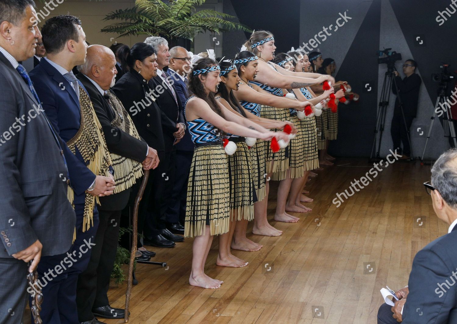 Maori People Dressed Traditional Costumes Perform Editorial Stock Photo ...