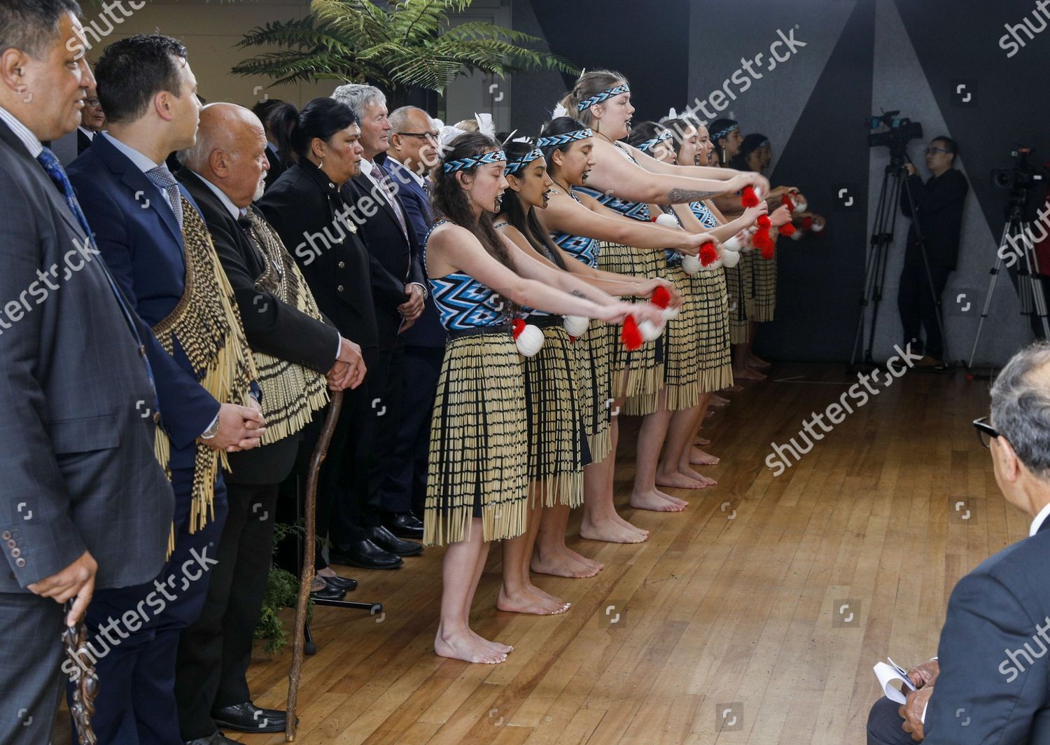 Maori People Dressed Traditional Costumes Perform Editorial Stock Photo ...