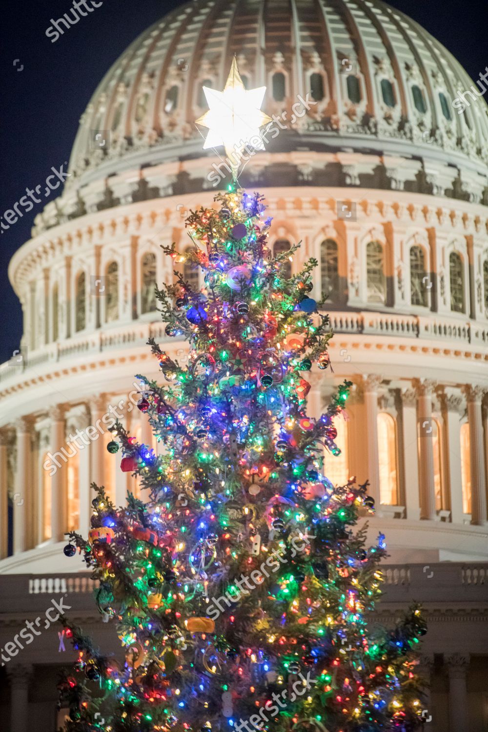 Us Capitol Background Us Capitol Christmas Editorial Stock Photo ...