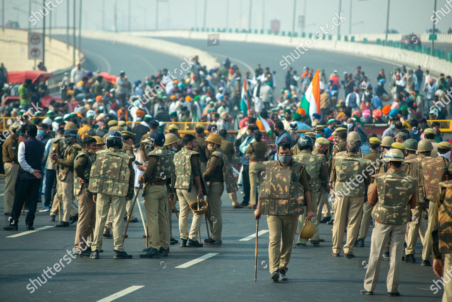 Uttar Pradesh Police Force Stands Groups Editorial Stock Photo - Stock ...