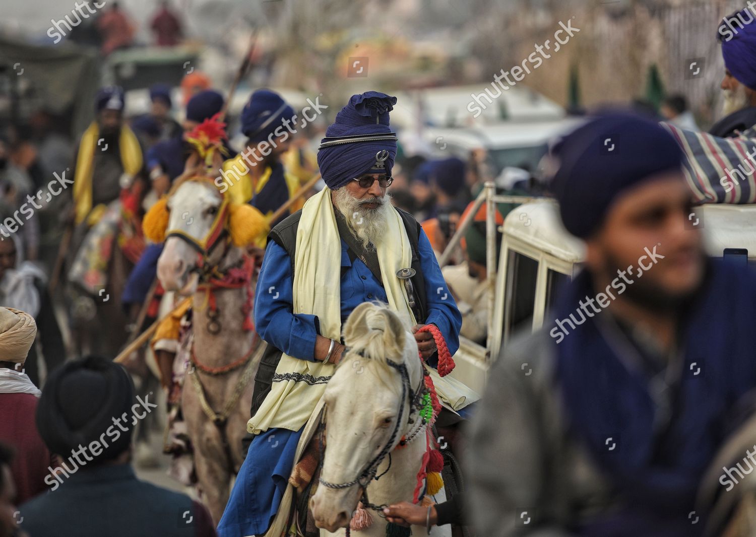 Nihang Sikhs Arrive Join Farmers Singhu Editorial Stock Photo - Stock ...