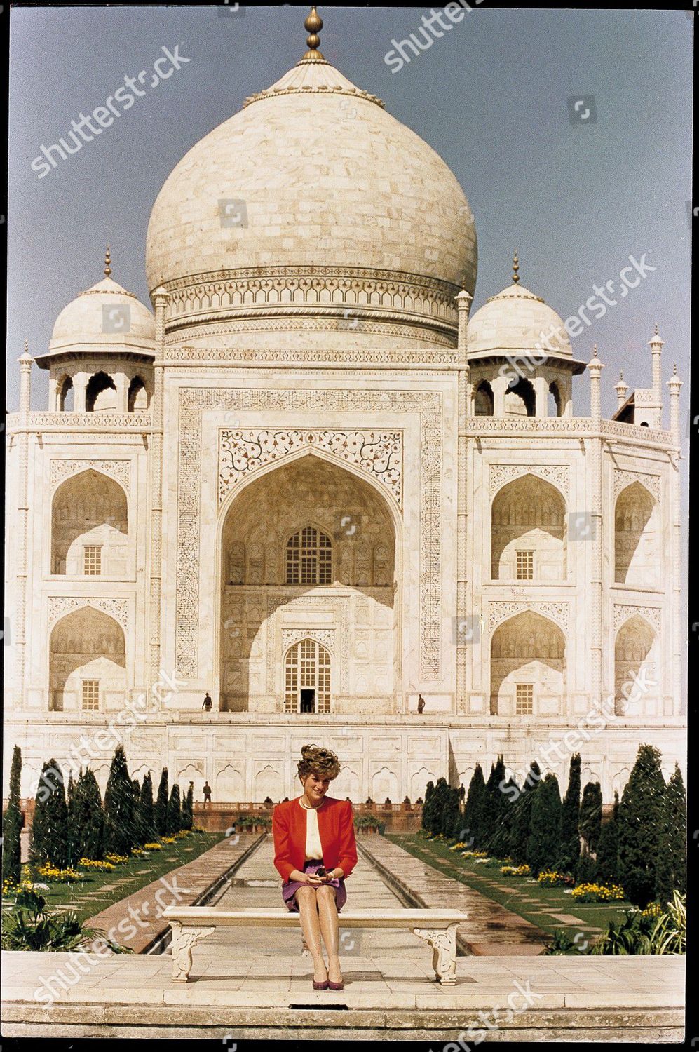 Princess Diana Pictured Taj Mahal Princess Editorial Stock Photo ...