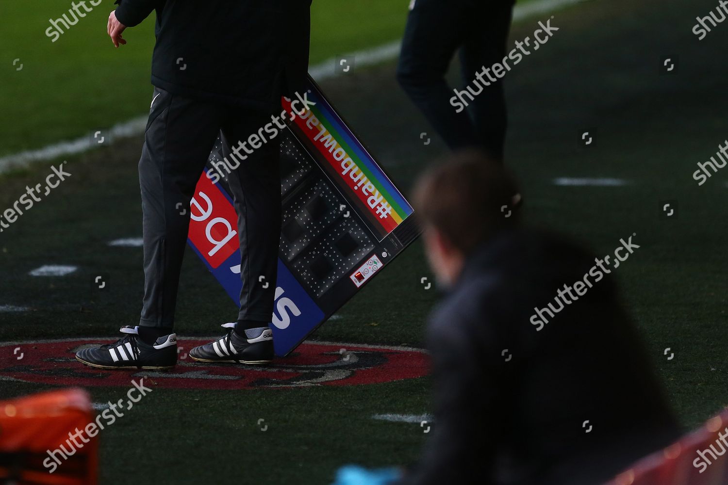 Efl Digital Substitution Board Stonewall Uk Editorial Stock Photo ...