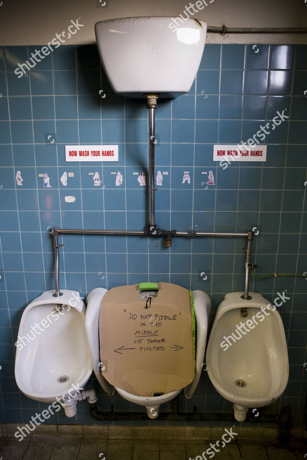 Broken Male Urinal Sign Saying Do Editorial Stock Photo - Stock Image ...
