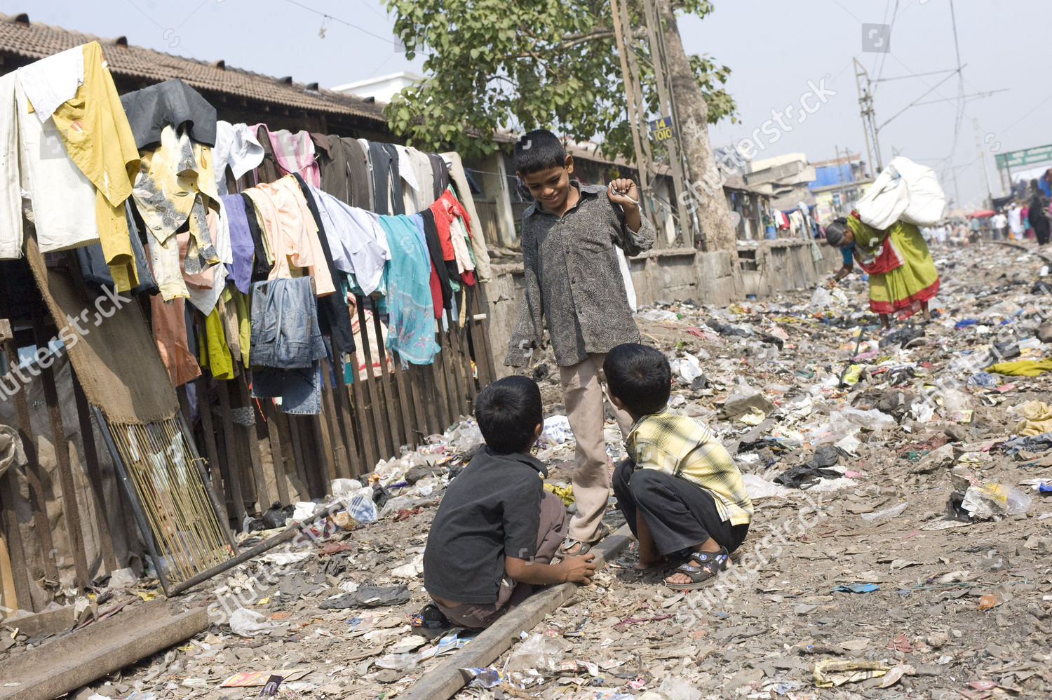 Children Slum Area Behind Bandra Station Editorial Stock Photo - Stock ...