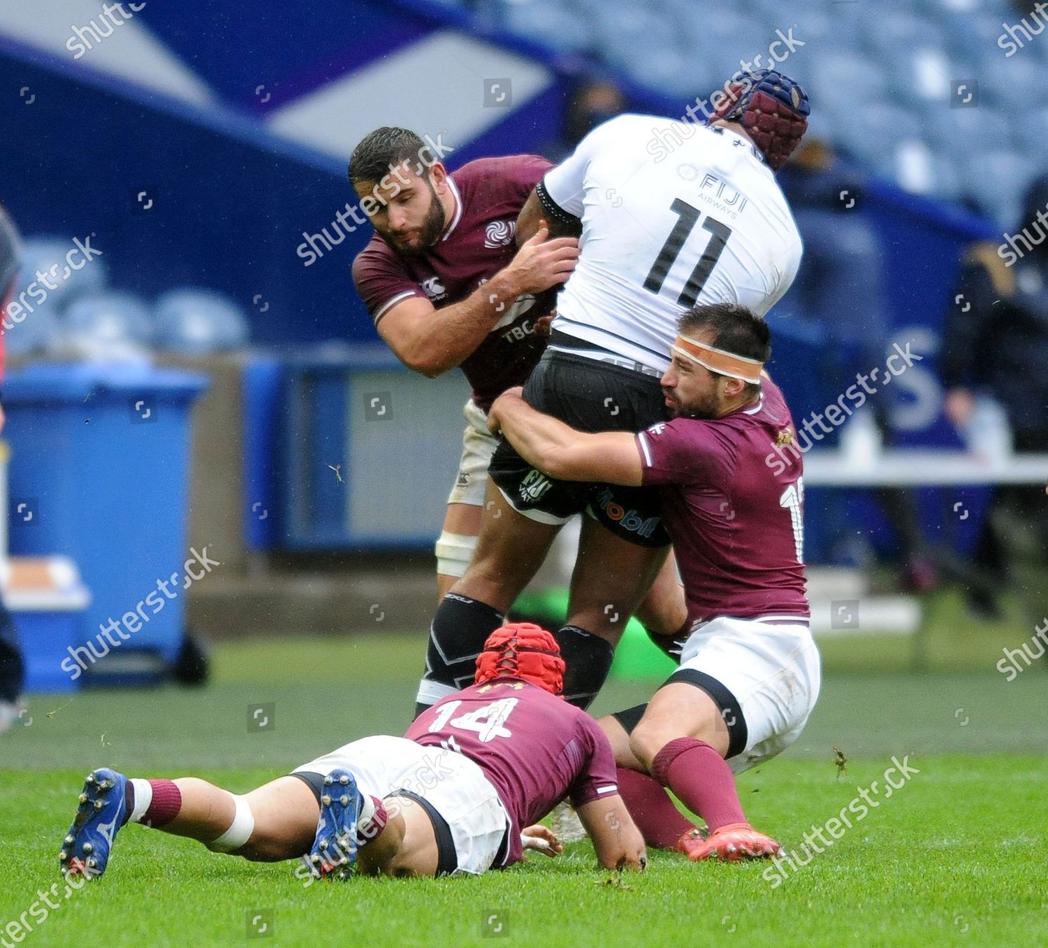 Nemani Nadolo Fiji Winger Crashes Through Editorial Stock Photo - Stock ...